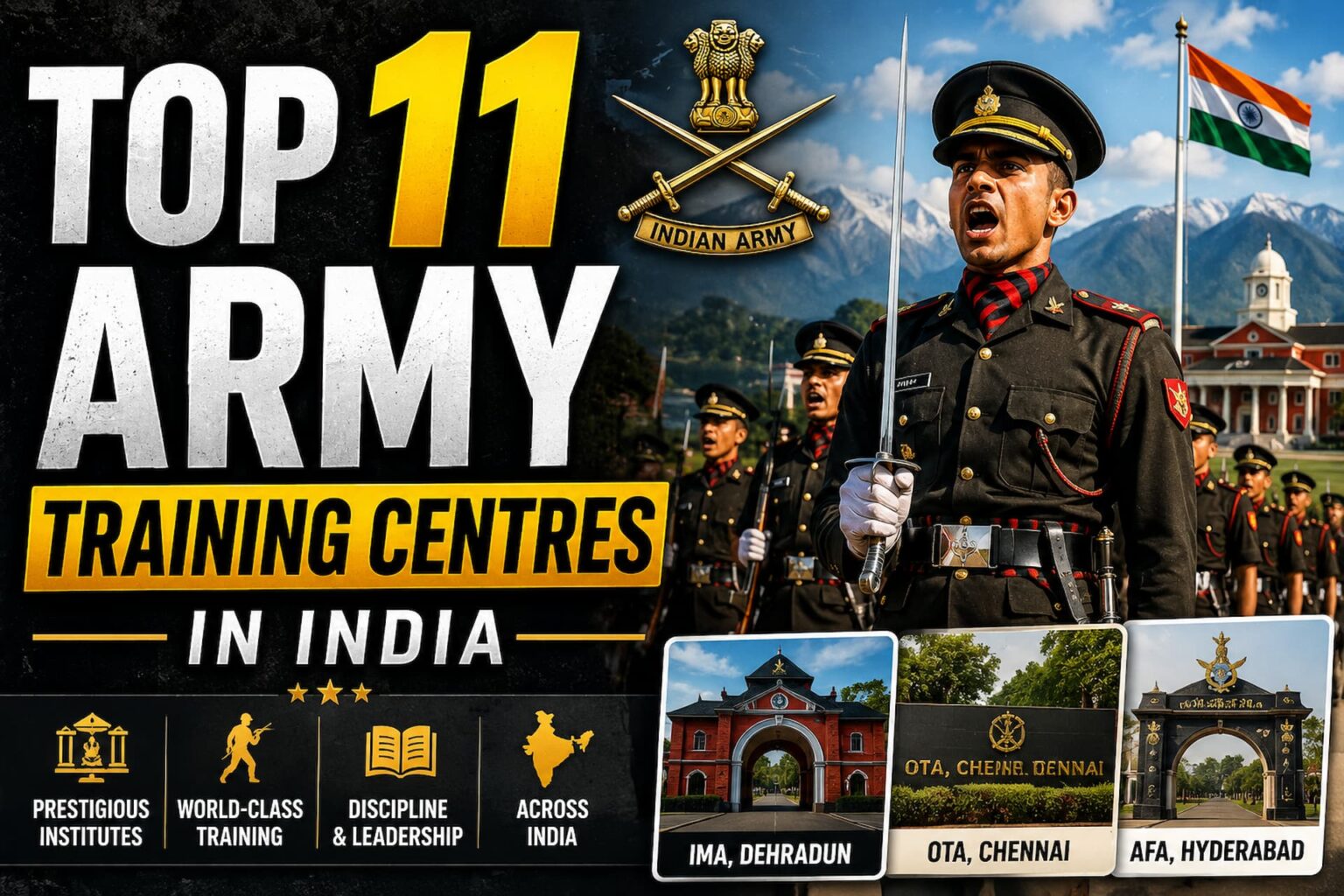 Top 11 Army Training Centres in India 2026 (Latest)