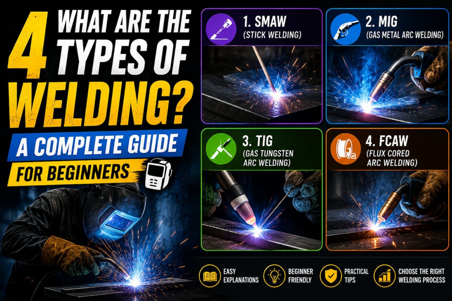 What Are the 4 Types of Welding? A Complete Guide for Beginners