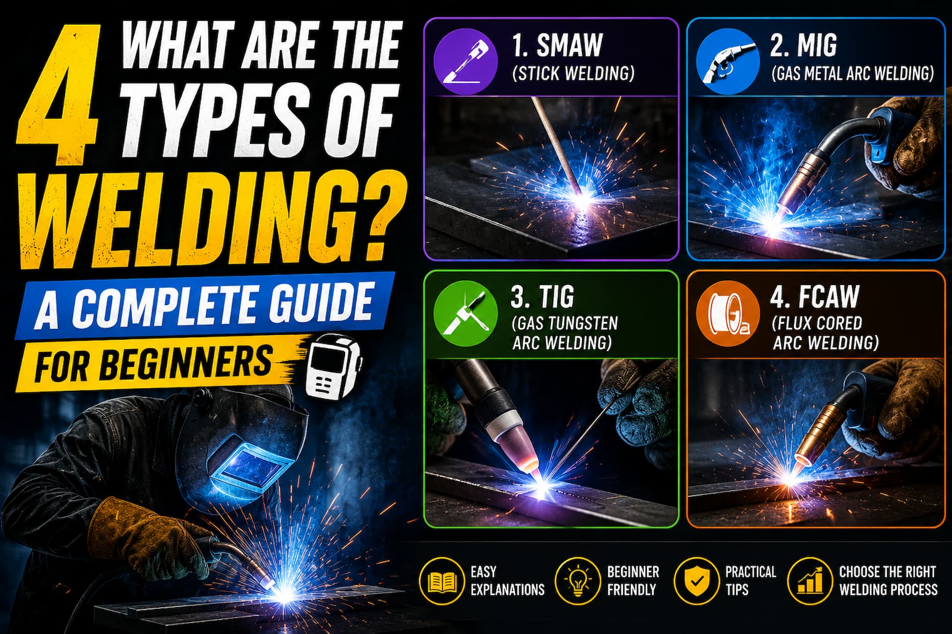 What Are the 4 Types of Welding? A Complete Guide for Beginners